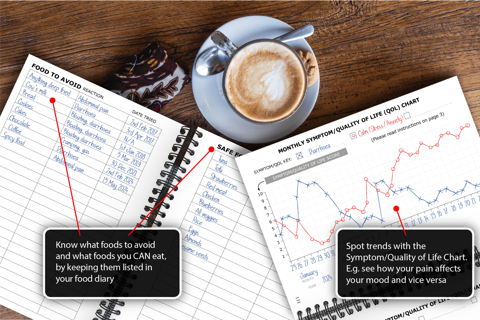 Food Diary For IBS - Track How Your Diet Affects Your Symptoms, for ...