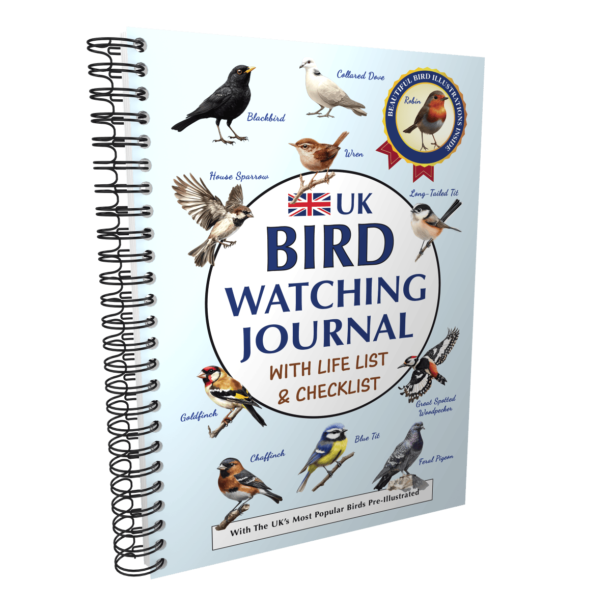 UK Bird Watching Journal with Life List & Checklist - Improve Your ...